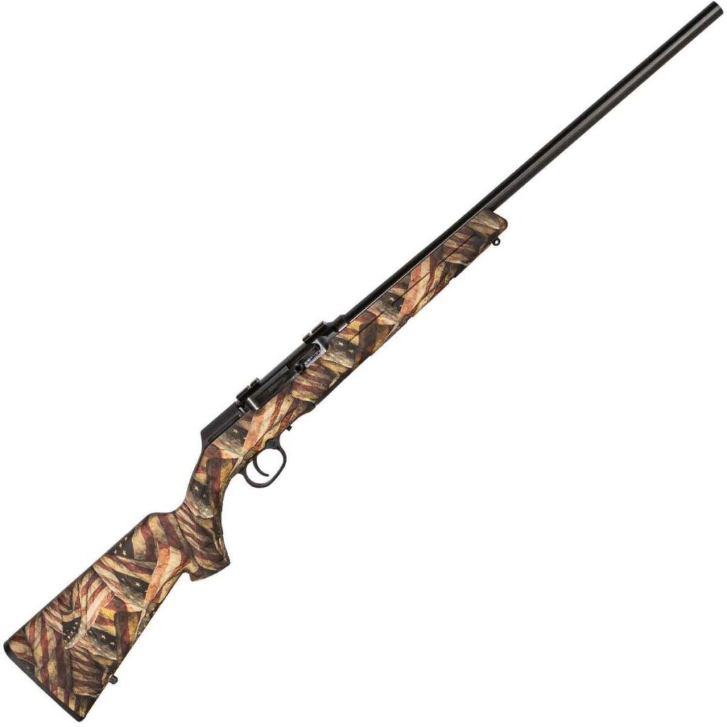Savage Arms A22 Flag/Black Semi Automatic Rifle - 22 Long Rifle For ...