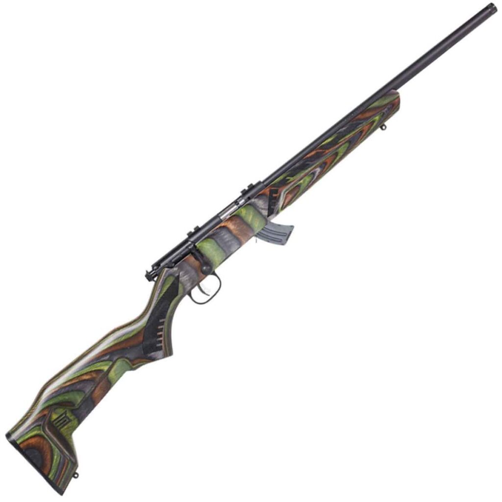Savage Mark II Minimalist Matte Black/Green Laminate Bolt Action Rifle ...